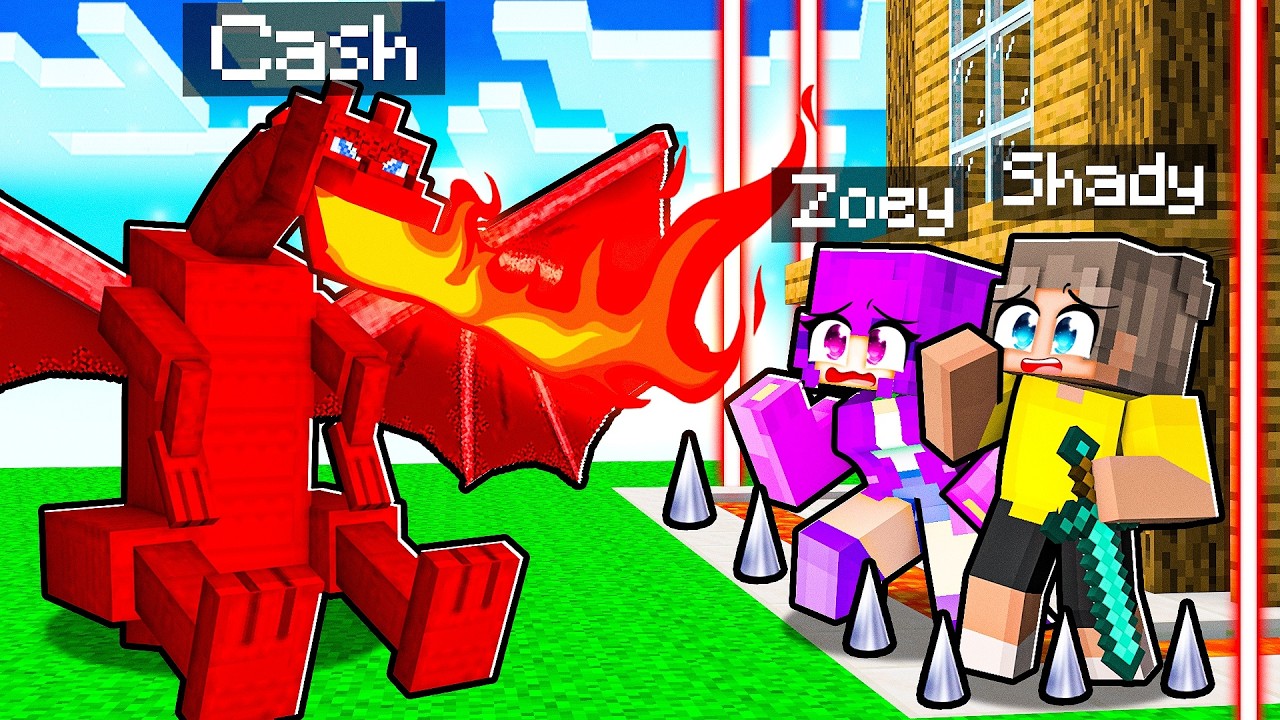 SECURITY HOUSE vs DRAGON CASH in Minecraft! - Minecraft videos