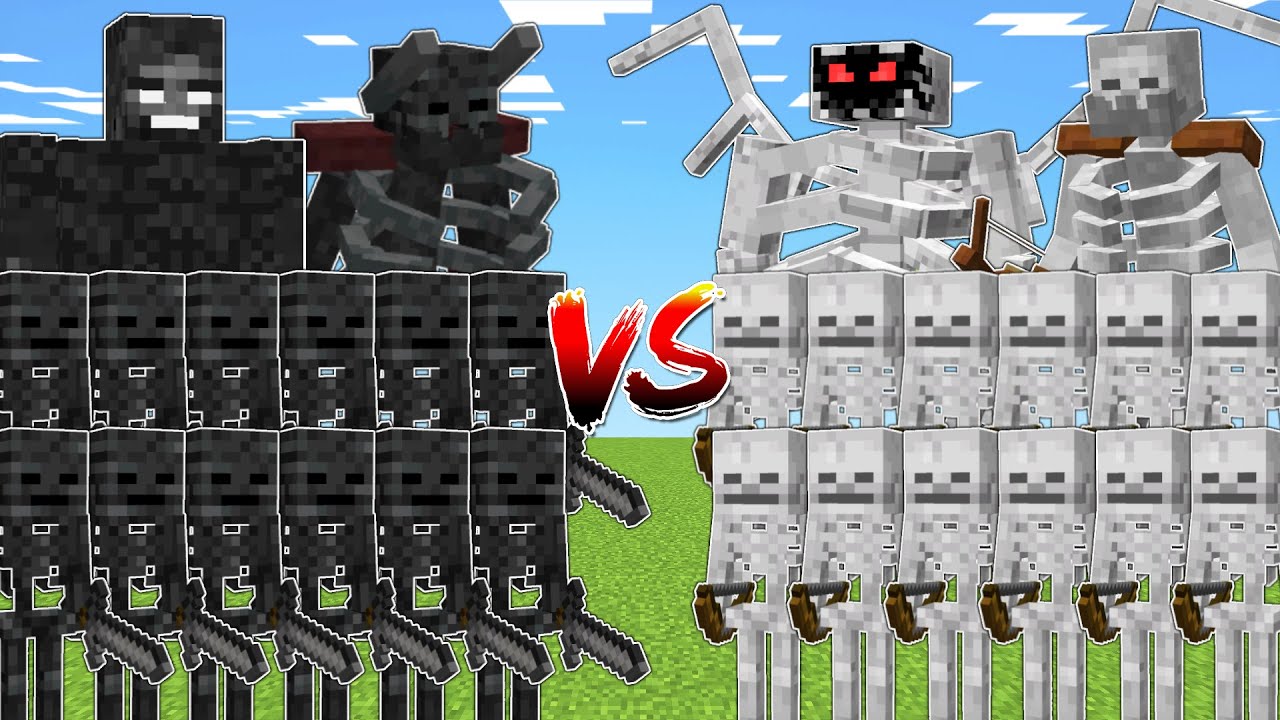 WITHERS vs SKELETON ARMY - Minecraft videos