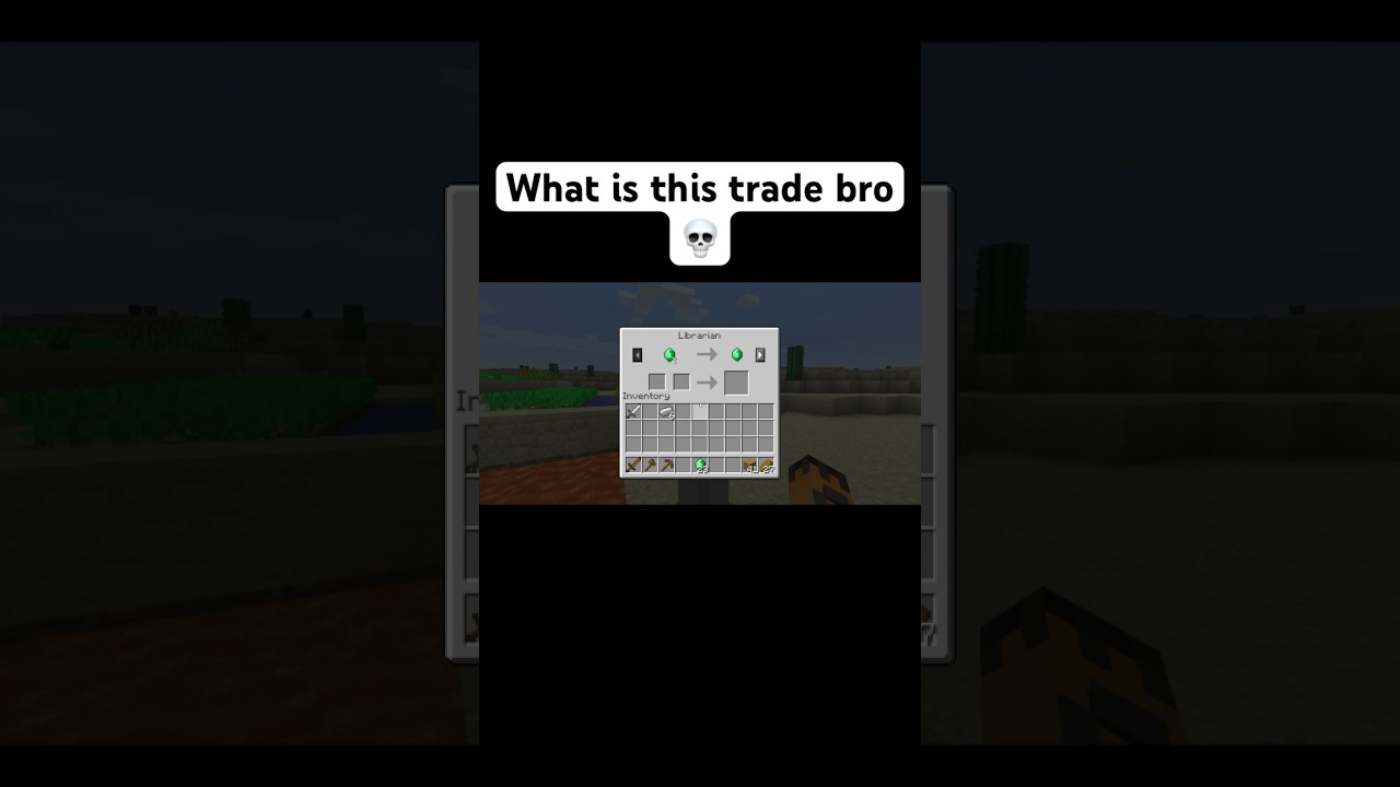 What is this trade #minecraft #minecraftmemes #minecrafthumor # ...