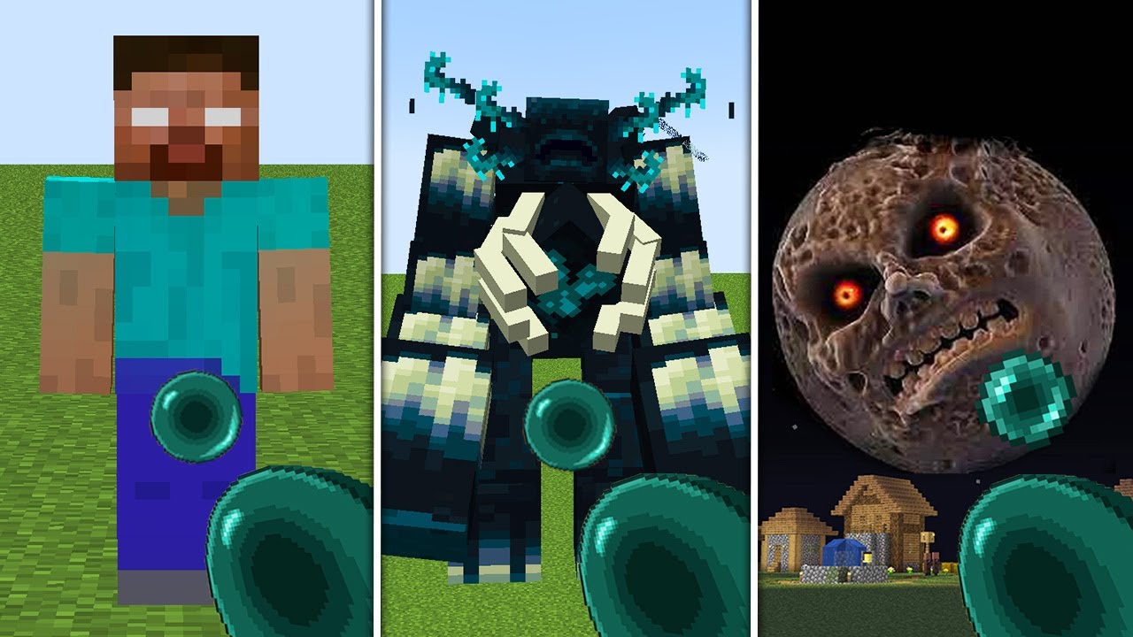 What's inside all scary mobs and bosses in Minecraft? - Minecraft videos