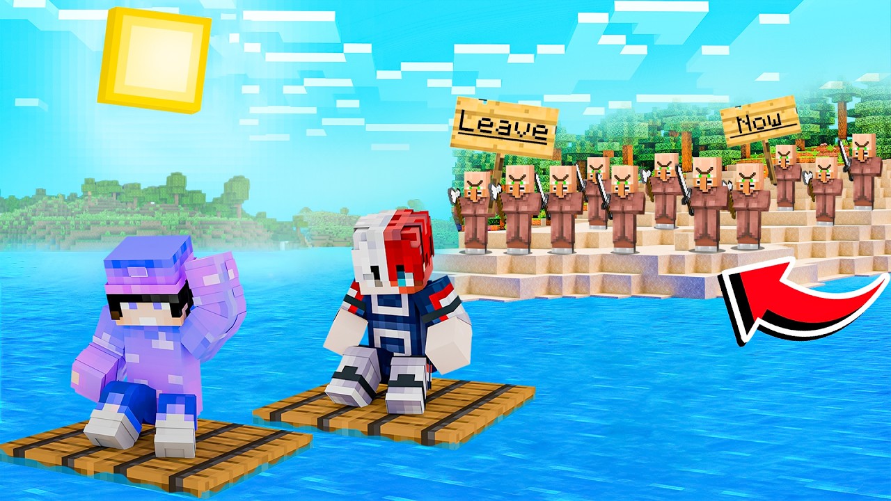 Why Did This VILLAGER Kick Us OUT Of The VILLAGE in Minecraft ...