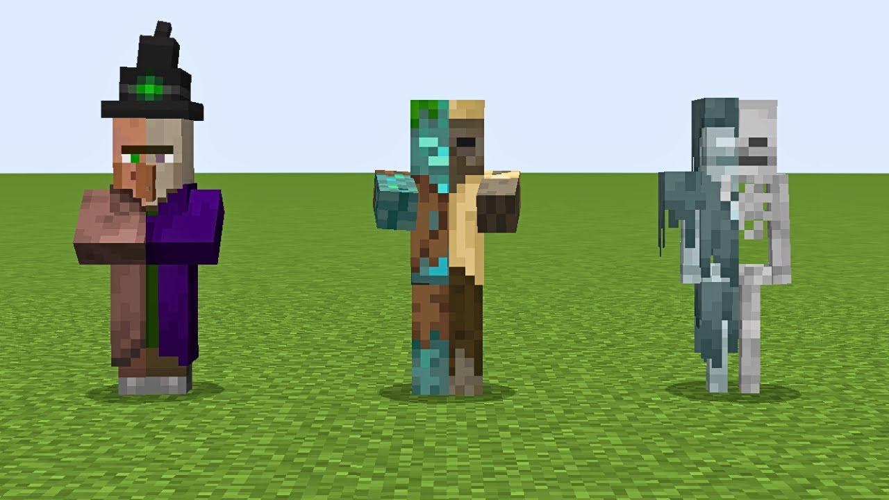 all mob transformations in one video - Minecraft videos