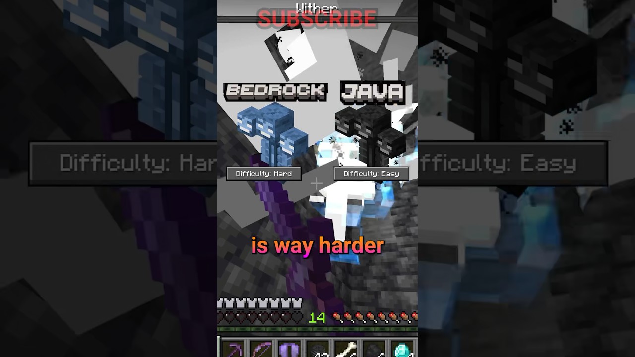 how to BEAT the BEDROCK WITHER! #minecraft - Minecraft videos