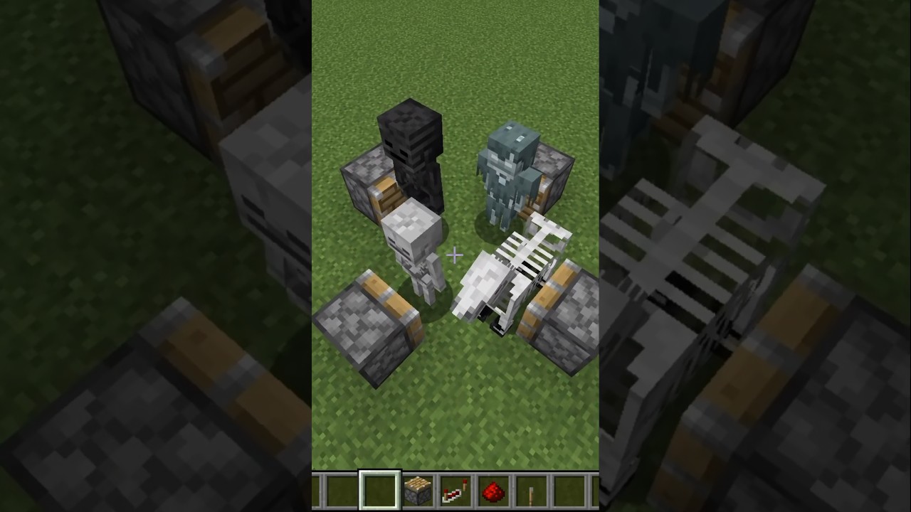 how to make secret minecraft skeleton mob ? - Minecraft videos