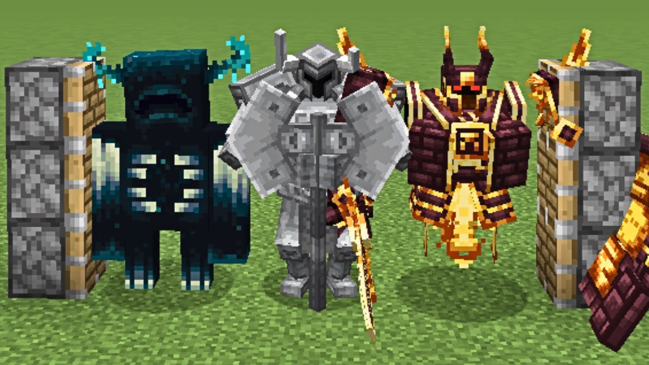 ignis + ferrous wroughtnaut + warden = ? - Minecraft videos