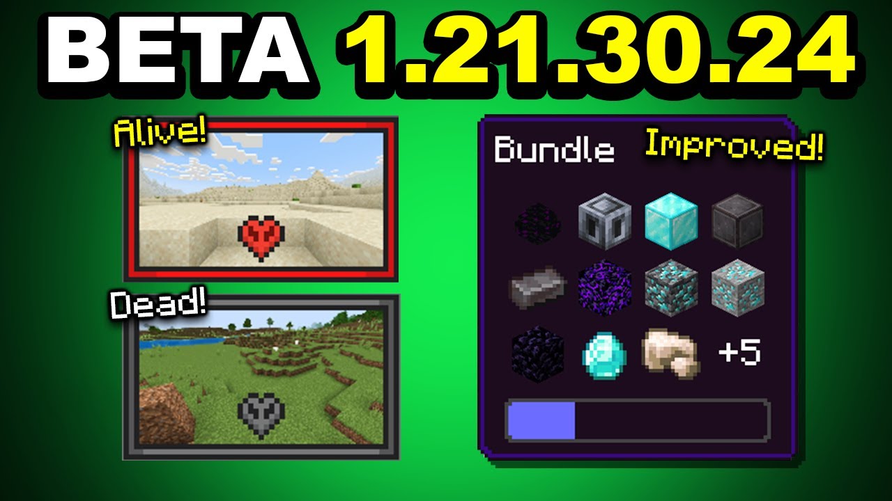 BUNDLES IMPROVED! - Bugs Fixed & Java Parity in Minecraft Bedrock 1.21 ...