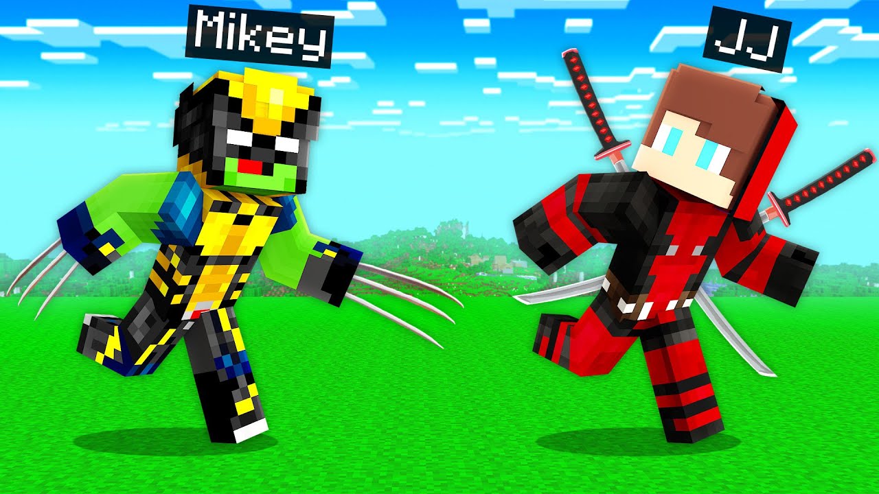 DEADPOOL Speedrunner vs WOLVERINE Hunter : JJ vs Mikey Battle in Minecraft Maizen! - Minecraft ...