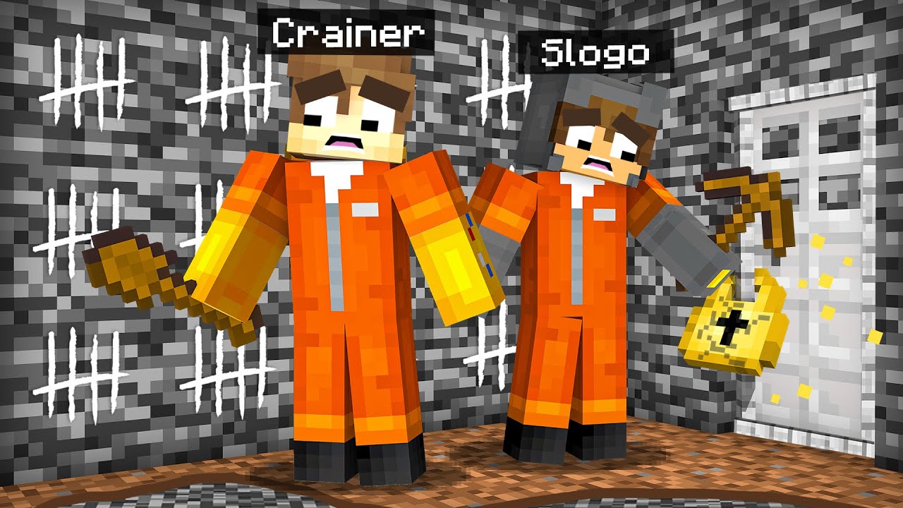 Escaping BEDROCK PRISON With Slogo in Minecraft! - Minecraft videos