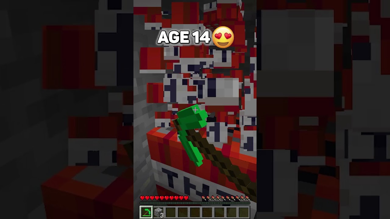 Falling for Traps at different Ages emoji #minecraft #meme #shorts ...