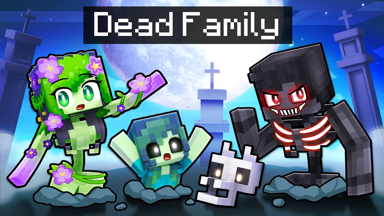 Having a DEAD FAMILY in Minecraft! - Minecraft videos