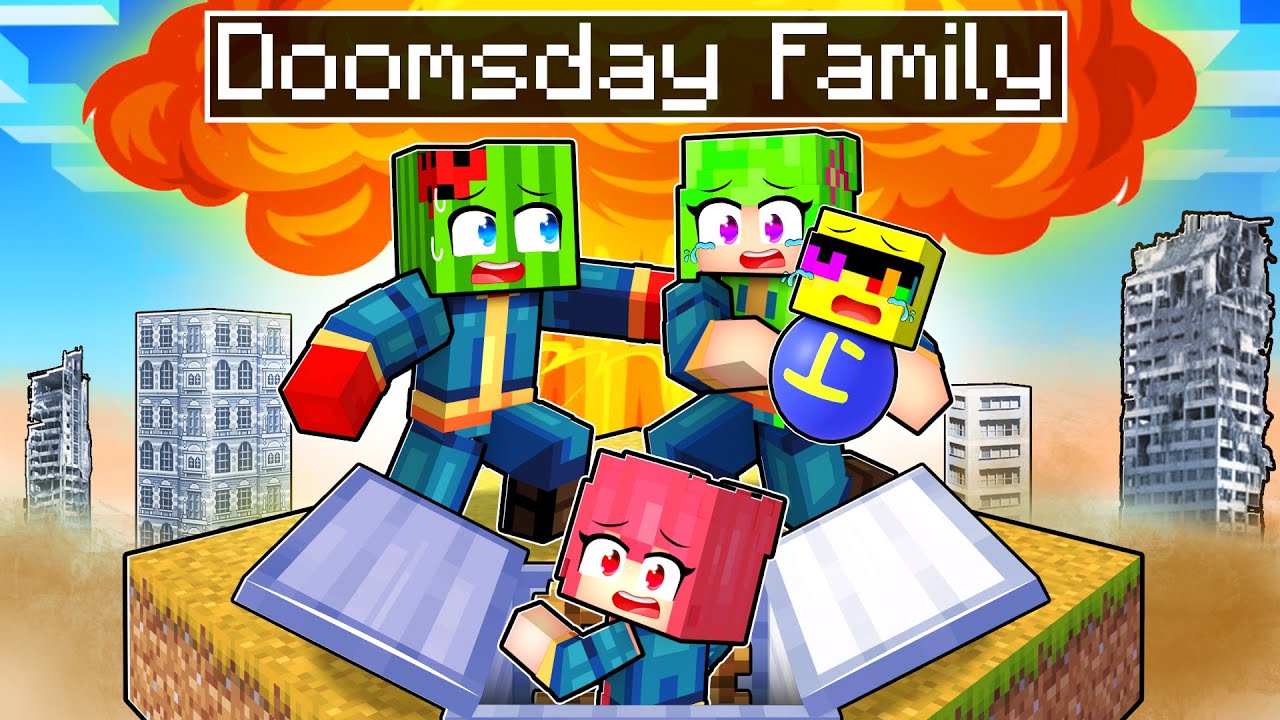 Having a Doomsday Family in Minecraft! - Minecraft videos