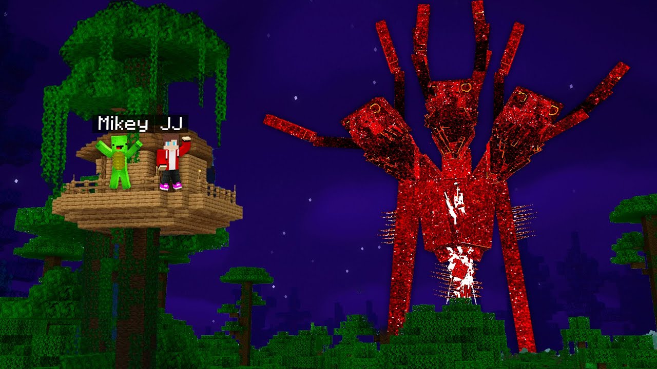 How JJ and Mikey Found The Biggest Devil Dweller in Minecraft - Maizen ...