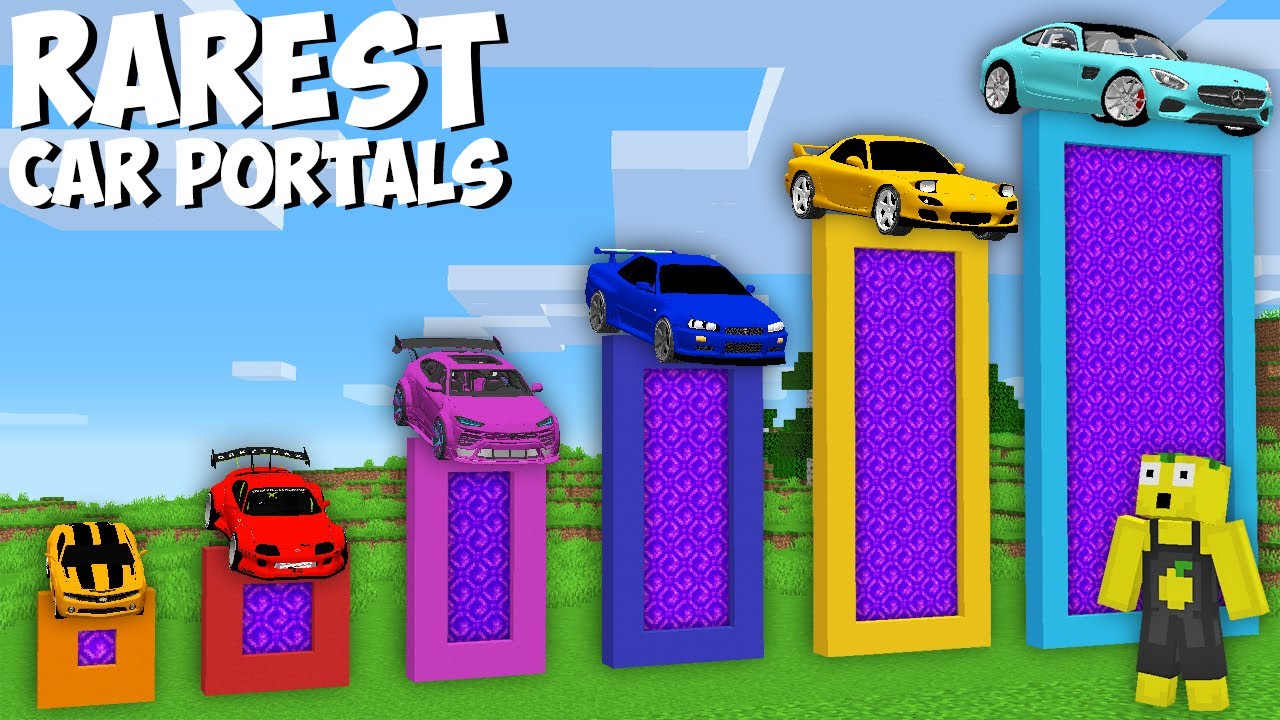 How to CHOOSE THE BEST CAR PORTAL in Minecraft ? CARS PASSAGE ...