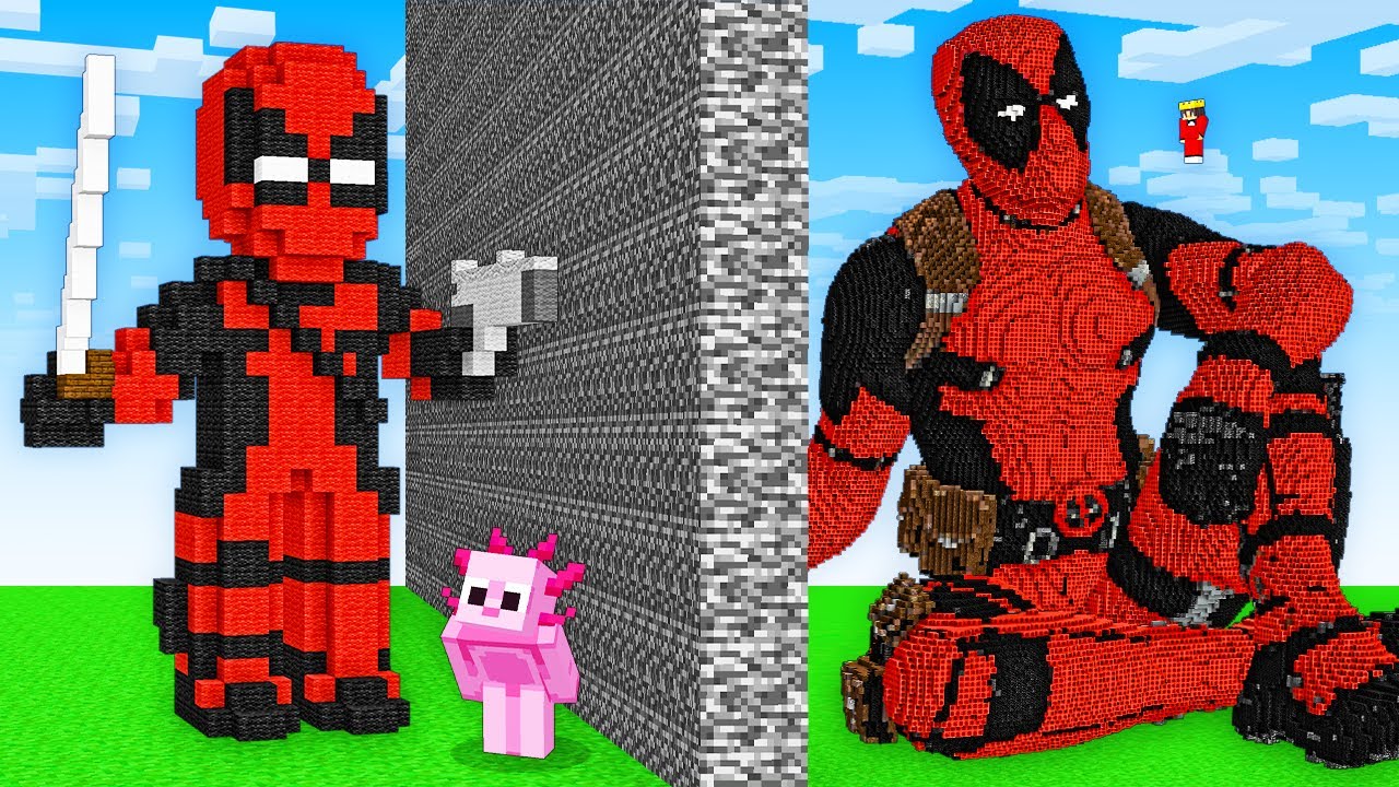 I Cheated With DEADPOOL in Minecraft Build Battle - Minecraft videos