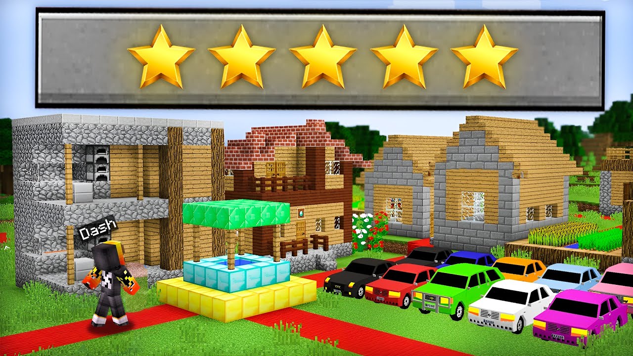I FOUND A FIVE-STAR VILLAGE IN MINECRAFT - Minecraft videos