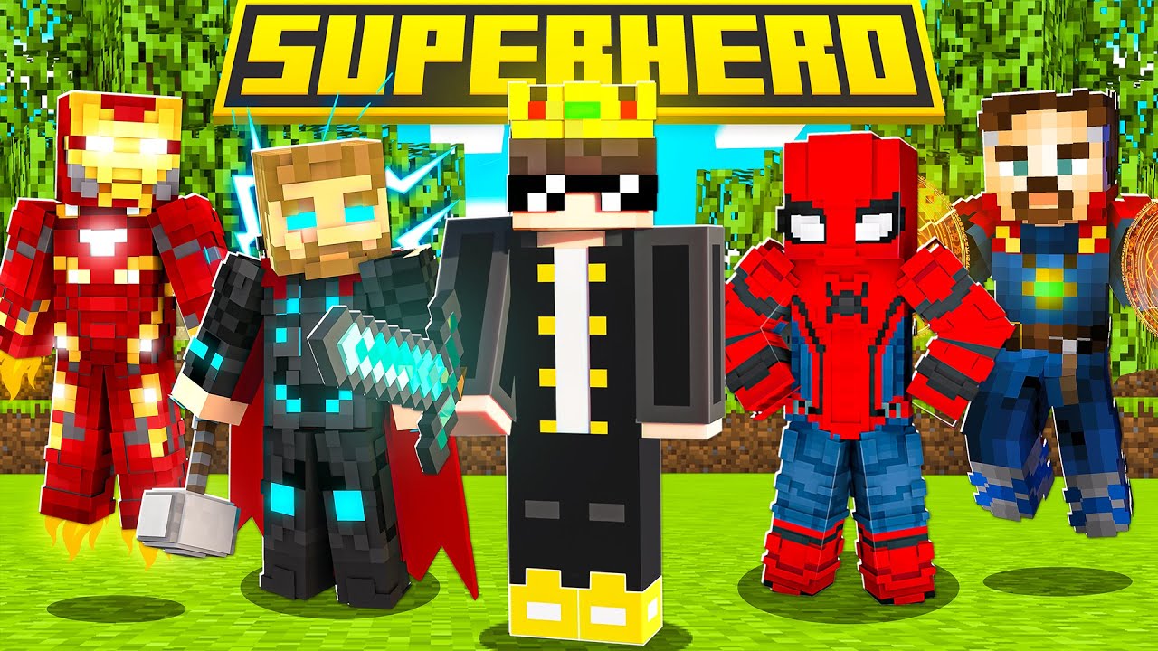 I Snuck into a 'SUPERHERO ONLY' Minecraft Server! - Minecraft videos