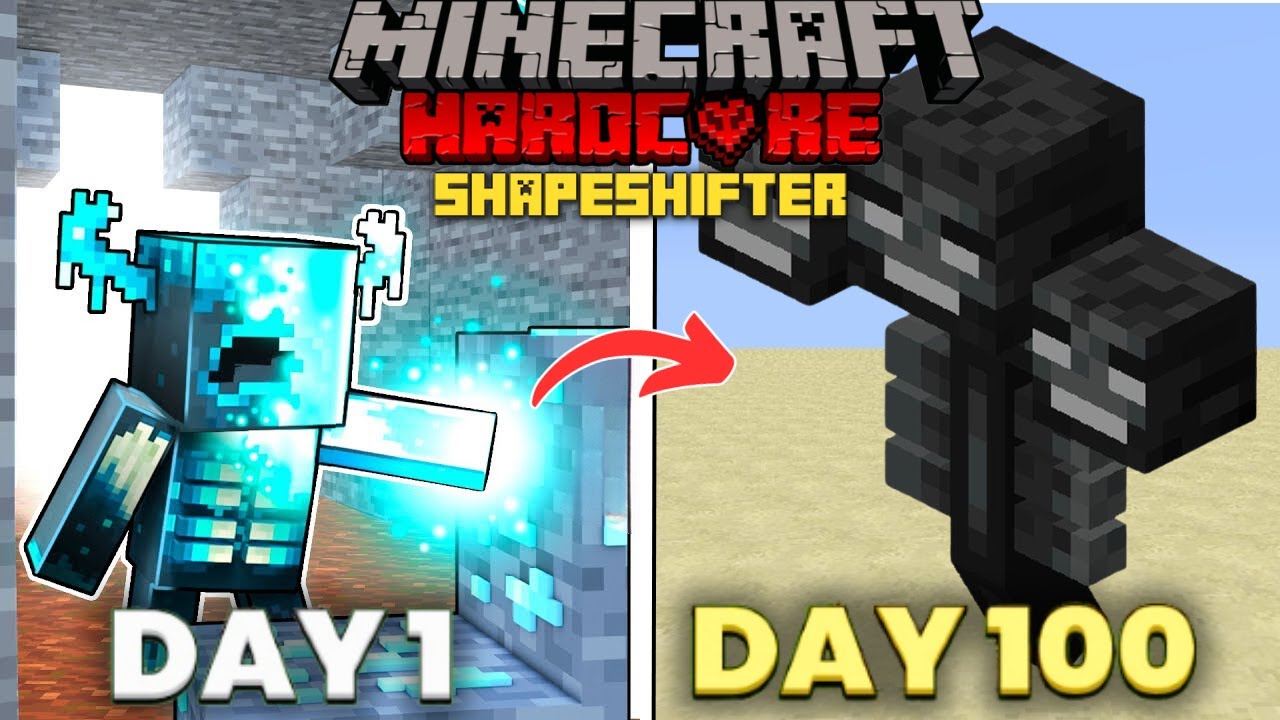 I Survived 100 DAYS as an SHAPESHIFTER in Hardcore Minecraft ! Hindi - Minecraft videos