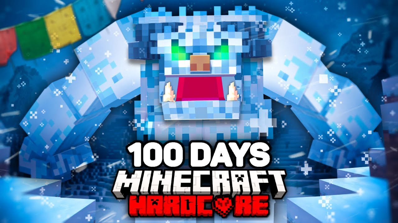 I Survived 100 Days In The Himalayas In Hardcore Minecraft Minecraft