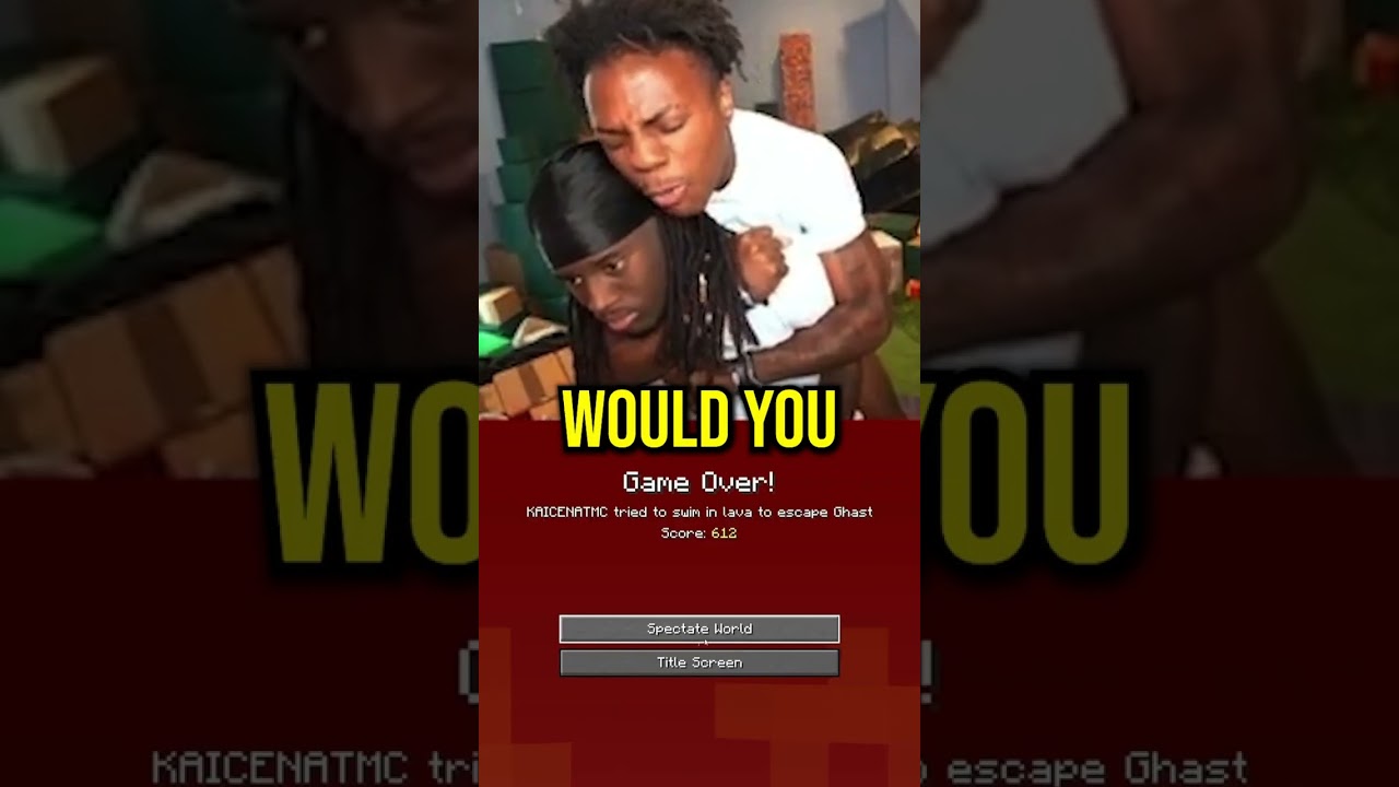 IShowSpeed & Kai Cenat Crash Out Over Minecraft - Minecraft videos