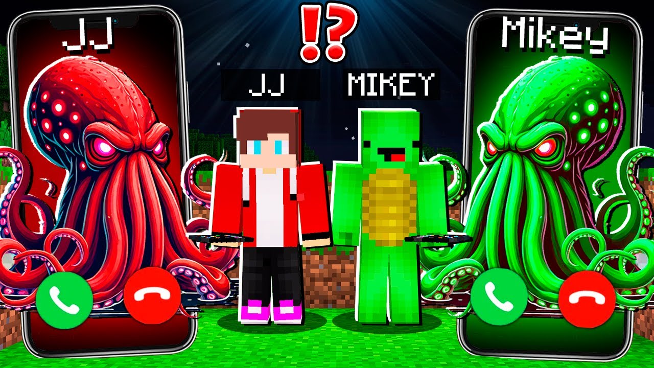 JJ Creepy KRAKEN vs Mikey KRAKEN CALLING to JJ and MIKEY at 3am ! - in Minecraft Maizen ...