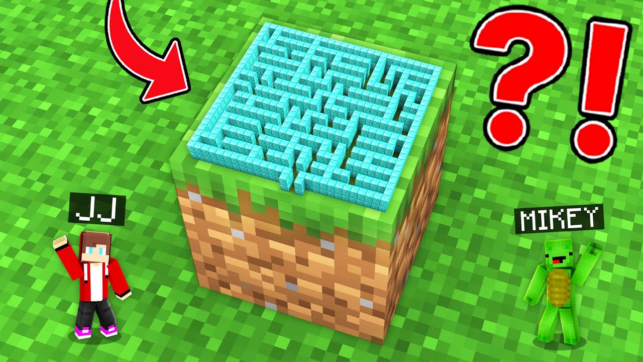 JJ and Mikey Found The SMALLEST MAZE in THIS WORLD in Minecraft Maizen! - Minecraft videos