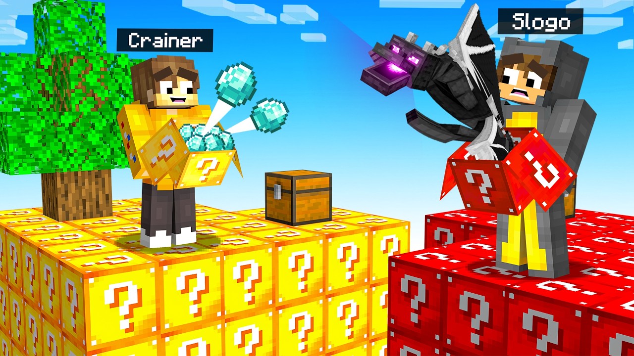 LUCKY BLOCK Challenge In SKY BLOCK! (Minecraft) - Minecraft videos