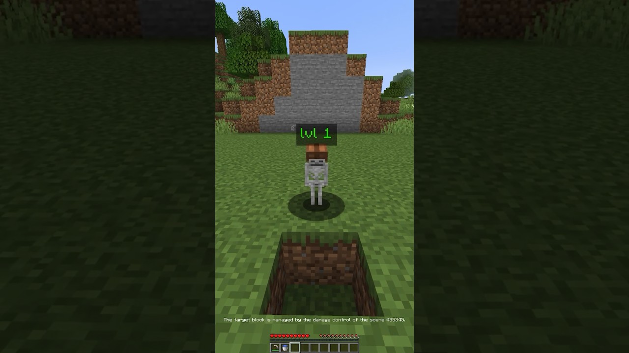 Level 1 Skeleton Revenge in Minecraft #shorts #memes - Minecraft videos
