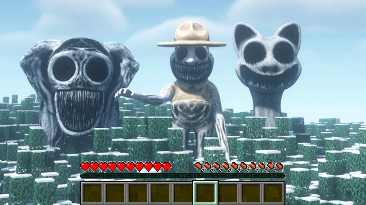 MONSTERS FROM ZOONOMALY ARE CHASING US IN MINECRAFT - Minecraft videos