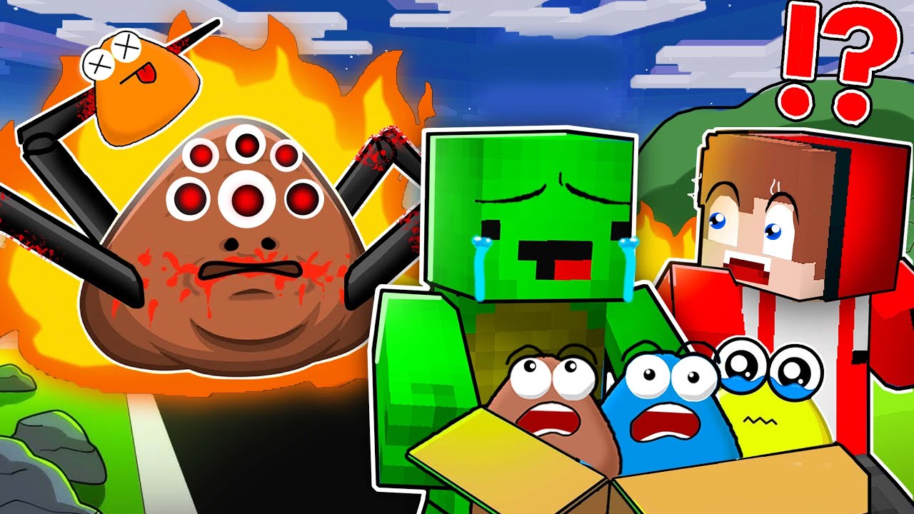Mikey And JJ Rescue POU FAMILY From EVIL BOU in Minecraft (Bou’s ...