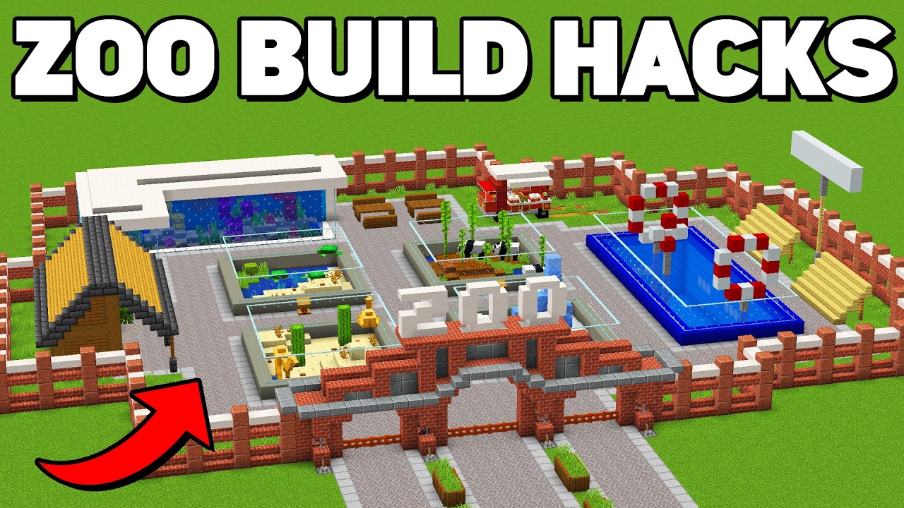 Minecraft: 20+ Zoo Build Hacks & Ideas! - Minecraft videos
