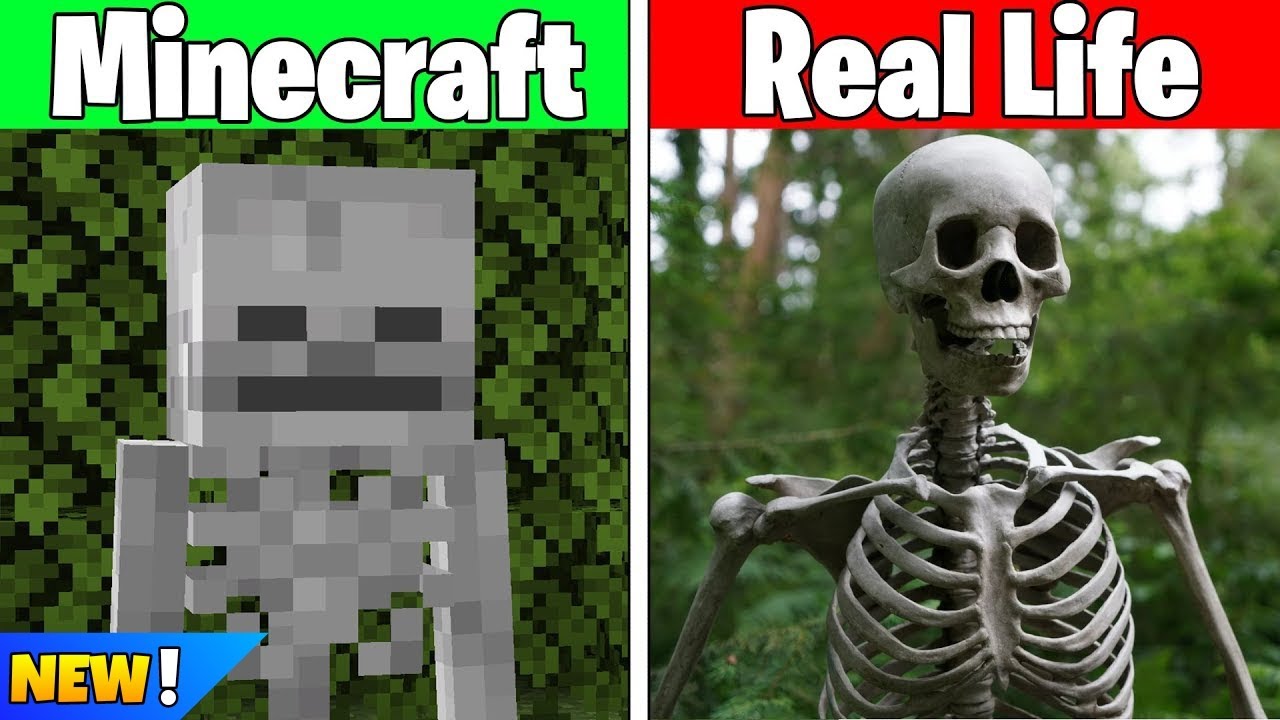 Minecraft in Real Life (amazing realistic mobs) - Minecraft videos
