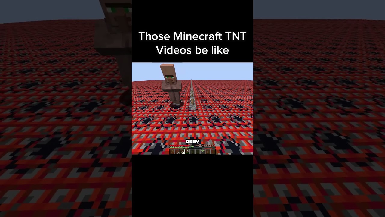 Minecraft villager tnt meme - Minecraft videos