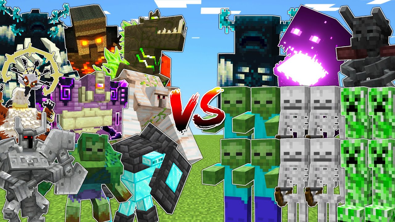 OP BOSSES vs MINECRAFT - Minecraft videos
