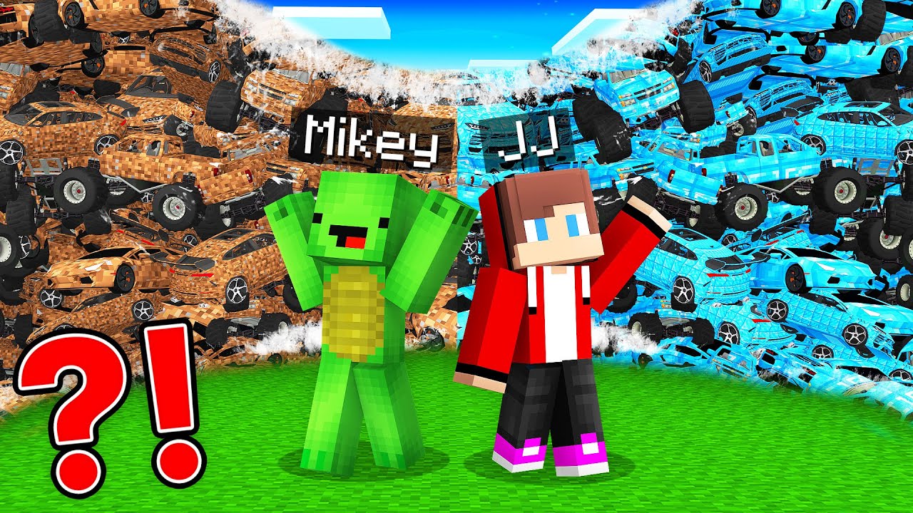 POOR & RICH CAR APOCALYPSE vs Mikey and JJ in Minecraft (Maizen) - Minecraft videos