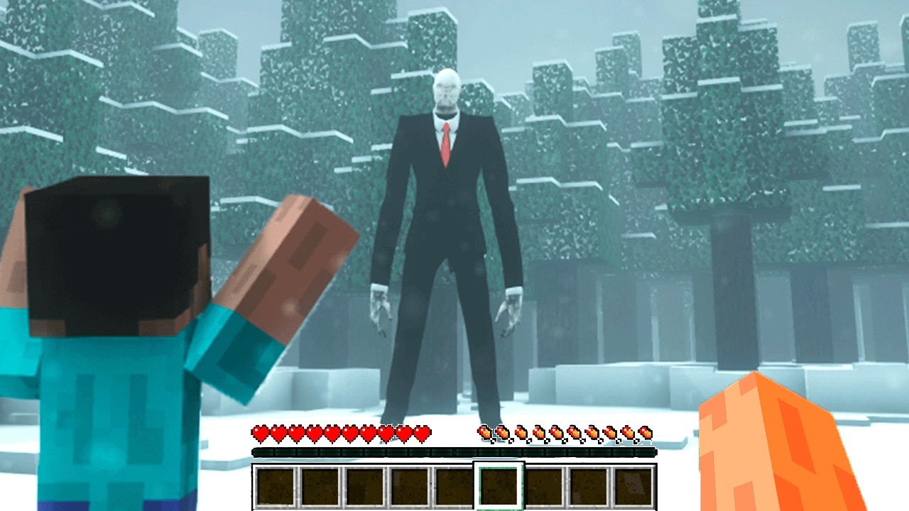 SLENDERMAN SCARES US IN MINECRAFT - Minecraft videos