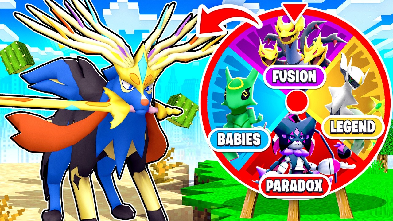 This WHEEL Decides Our RANDOMIZED STARTER POKEMON In MINECRAFT ...