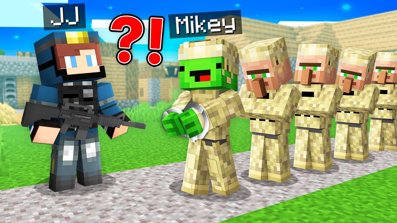 Why Did FBI JJ Arrest Military Mikey in Minecraft? (Maizen) - Minecraft videos