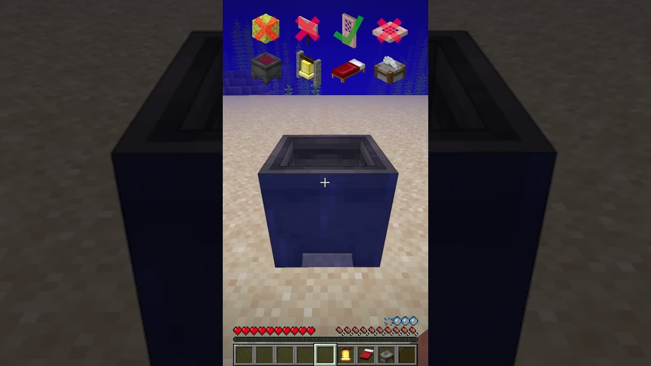 Drowning Damage vs Saving Blocks Test #shorts #minecraft #memes ...