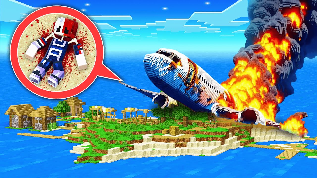 How Shivang Plane CRASHED On The Doomed Island In Minecraft ...