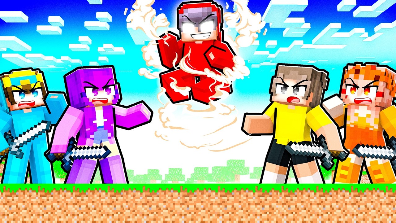 Hunters vs AIR ELEMENTAL in Minecraft! - Minecraft videos