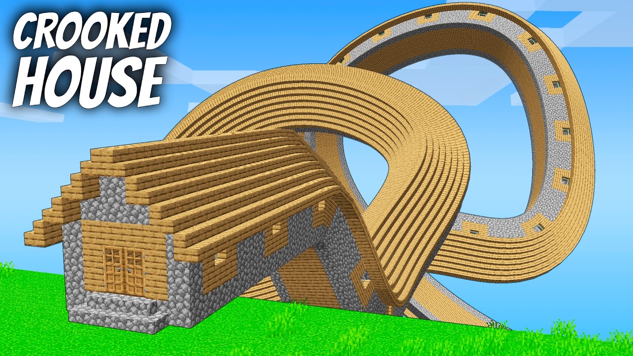 I found a CROOKED VILLAGER HOUSE in Minecraft ! What's INSIDE the ...