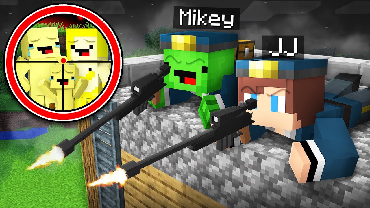 JJ and Mikey Became FBI and Hunt Banana Kid Family in Minecraft ! (Maizen) - Minecraft videos