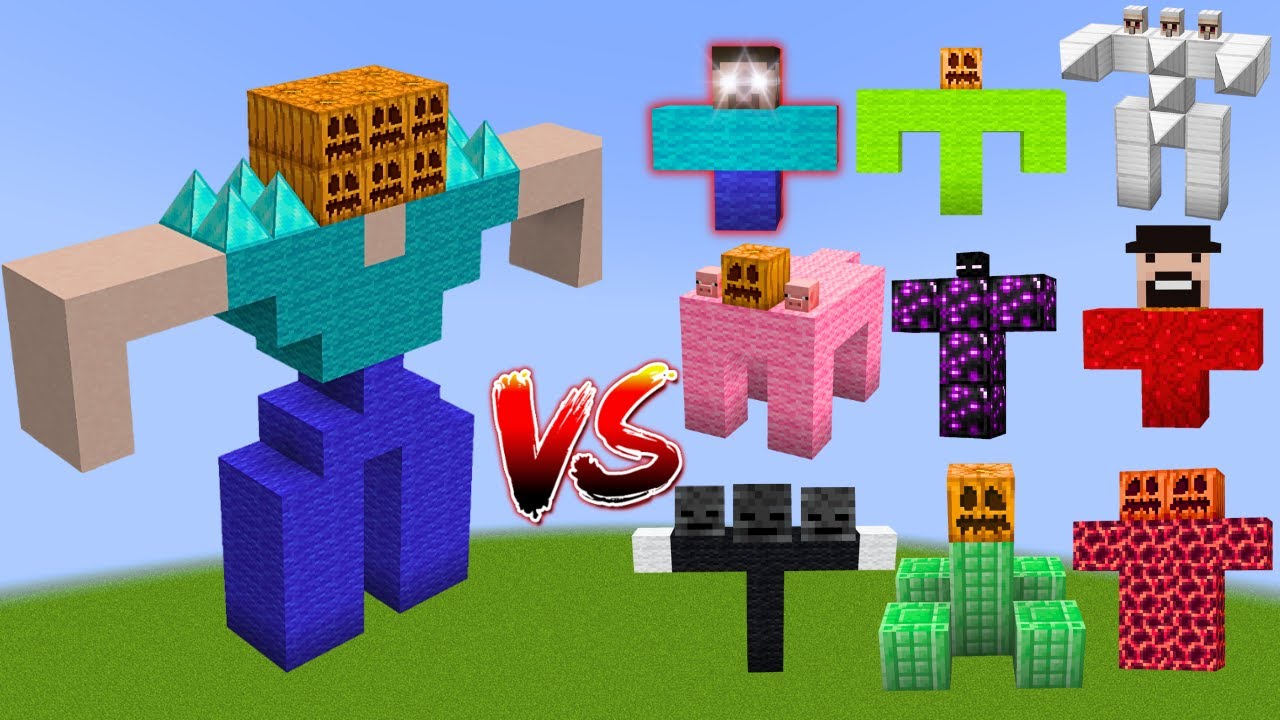 MUTANT STEVE vs All Minecraft Bosses - Minecraft Mob Battle - Minecraft ...