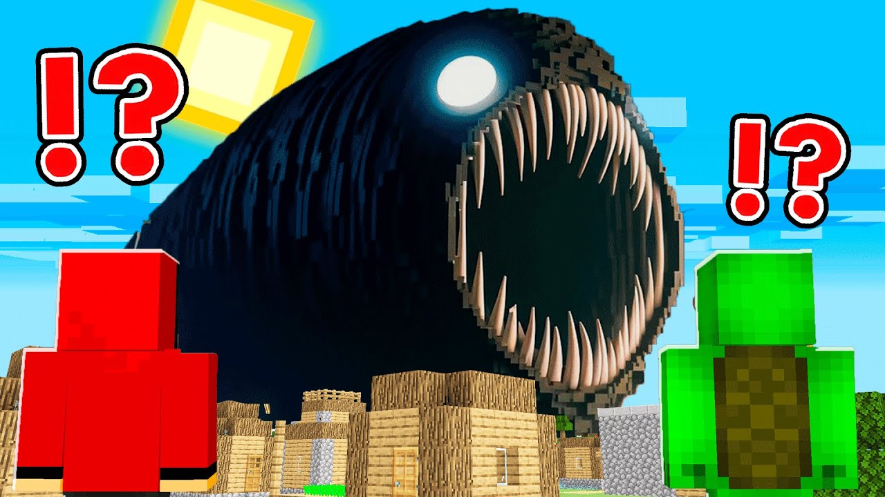 Mikey and JJ Found This Longest Scary Worm in Minecraft - Maizen ...