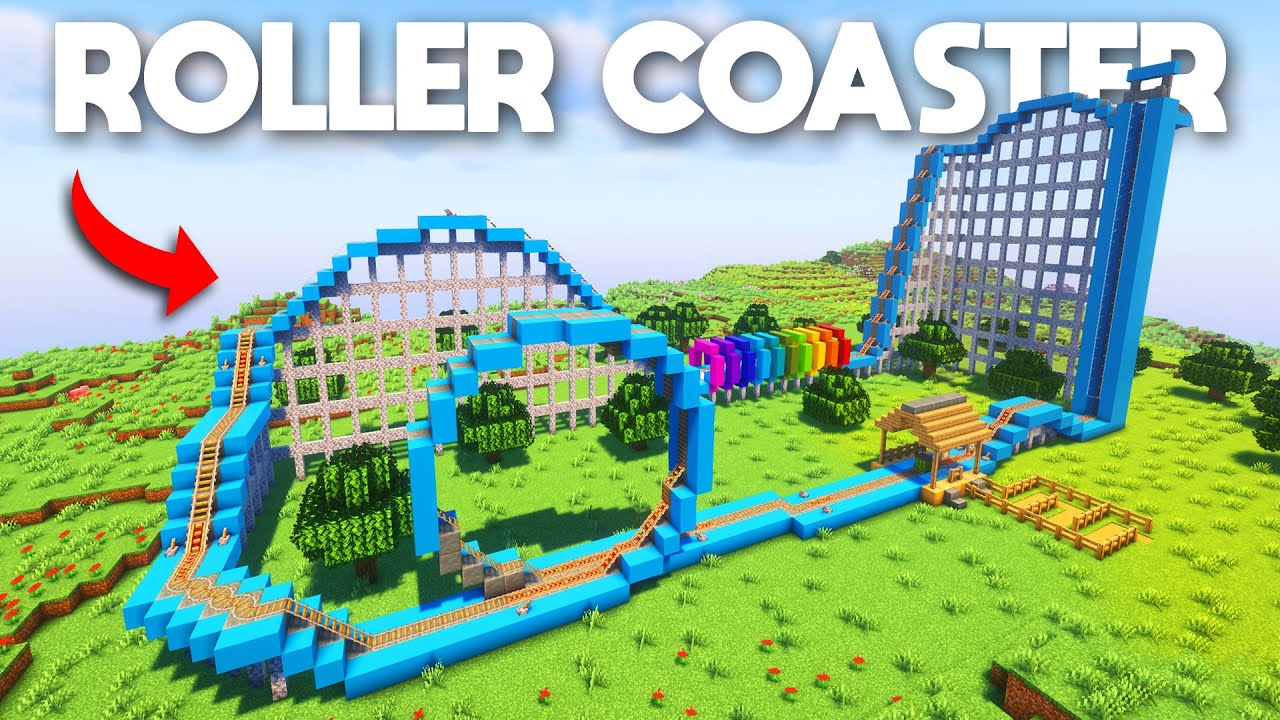 Minecraft: 10+ Roller Coaster Build Hacks! - Minecraft videos
