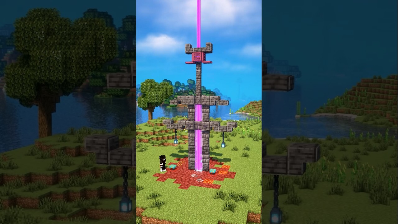 Minecraft Beacon Sword Design #shorts - Minecraft videos