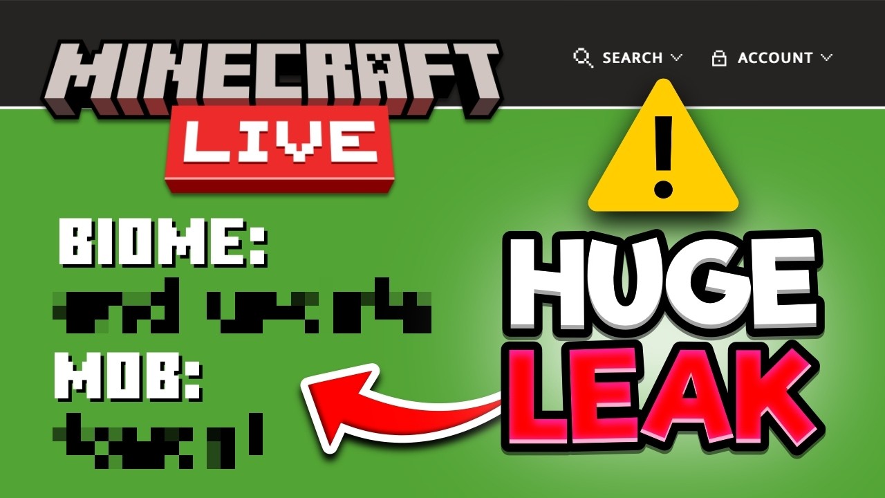 Minecraft Just LEAKED 1.22's New Biome & Mob - Minecraft videos