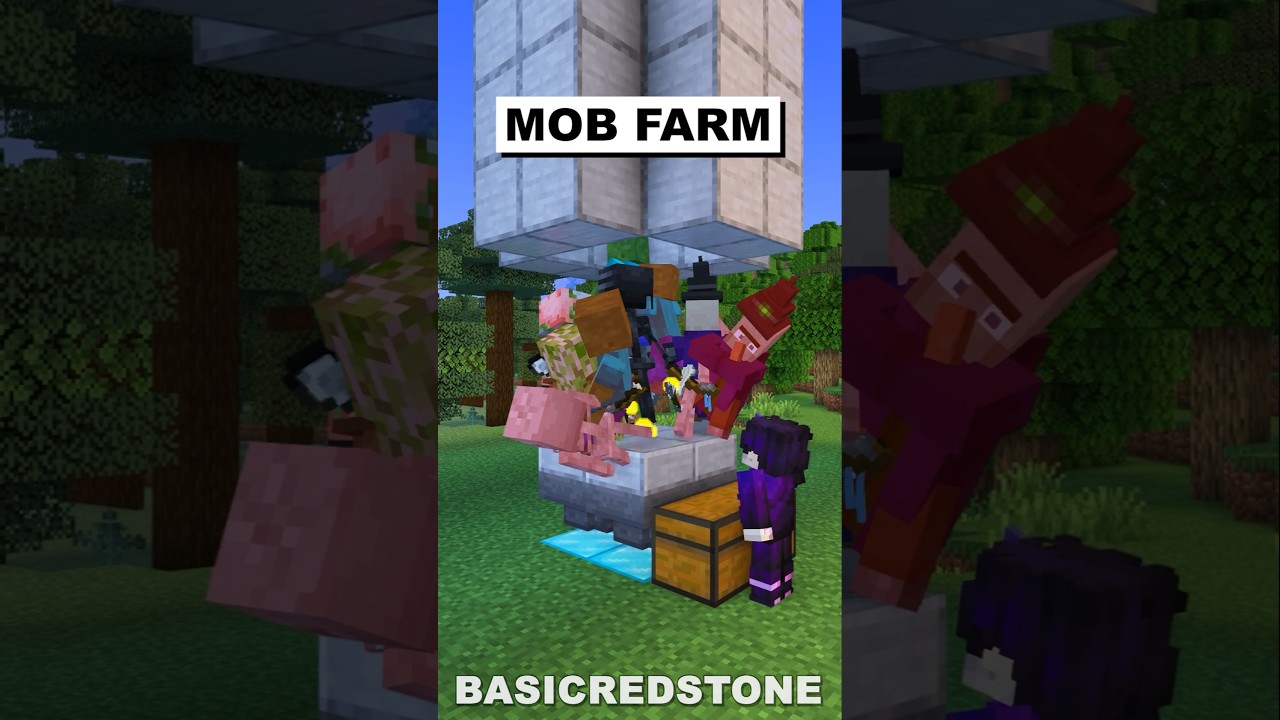 Minecraft Mob Farm! #minecraft #shorts - Minecraft videos