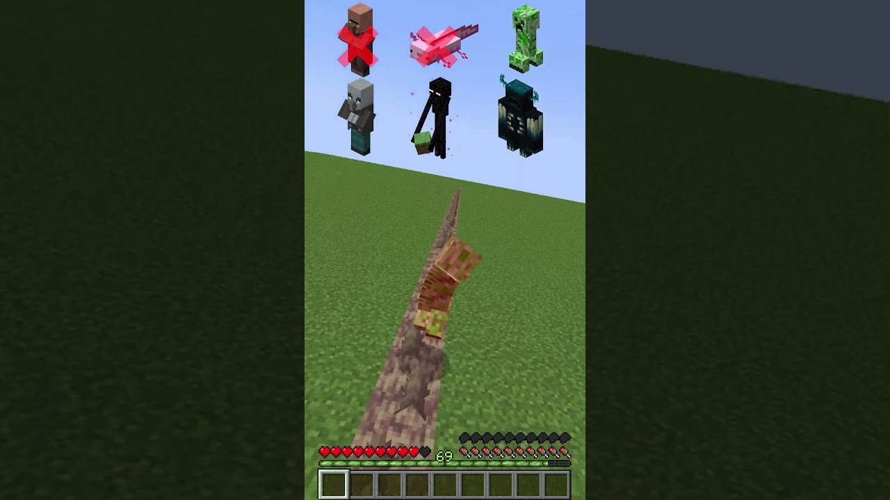 Mob Test vs Dripstone Damage #shorts #minecraft #meme - Minecraft videos