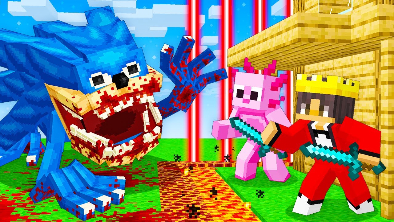 SHIN SONIC Vs Most Secure House in Minecraft! (Scary) - Minecraft videos